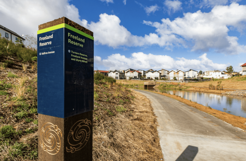 Freeland Reserve is now open! » Roskill Development